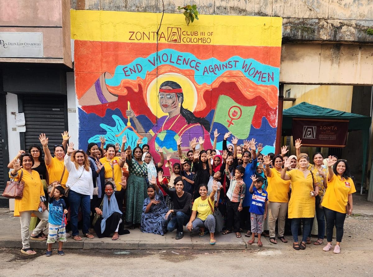 Zonta Club of Colombo III partners with local women for a mural ...