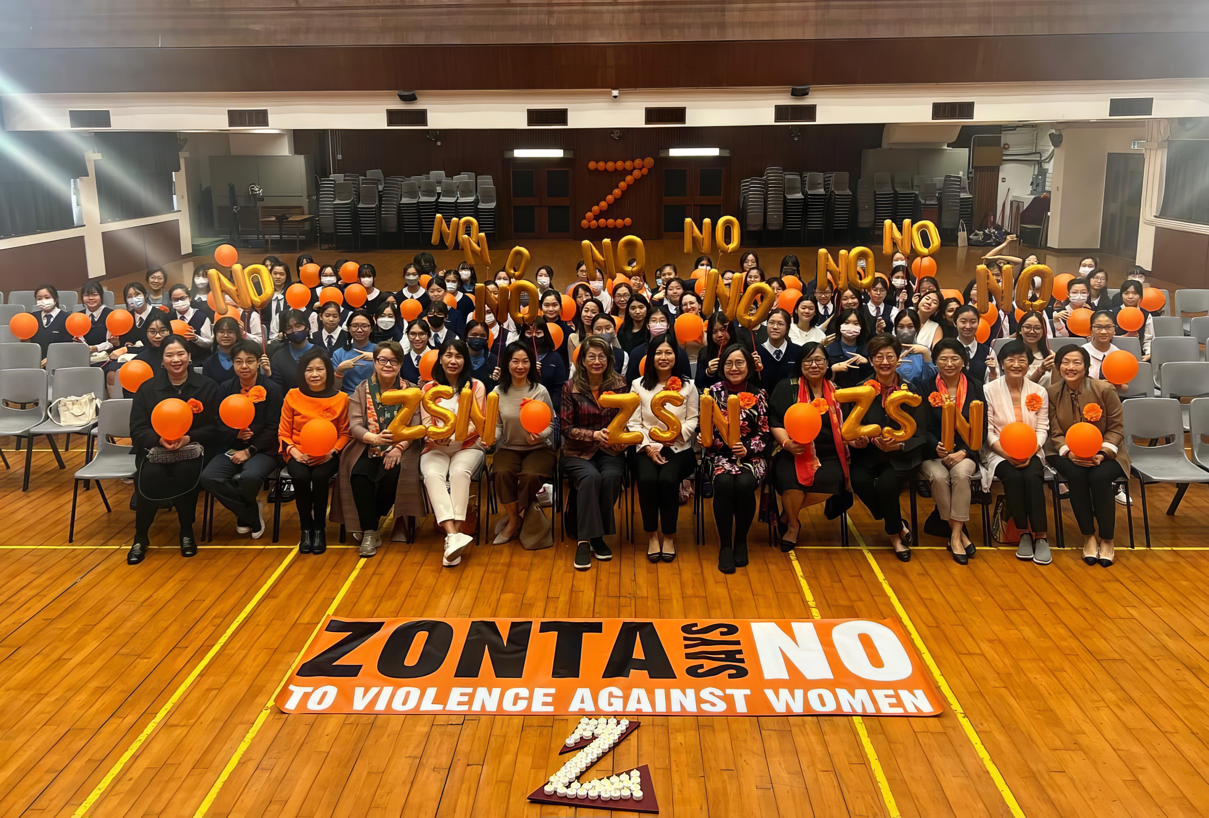 Z clubs in Hong Kong celebrate Zonta Says NO at installation ceremony ...