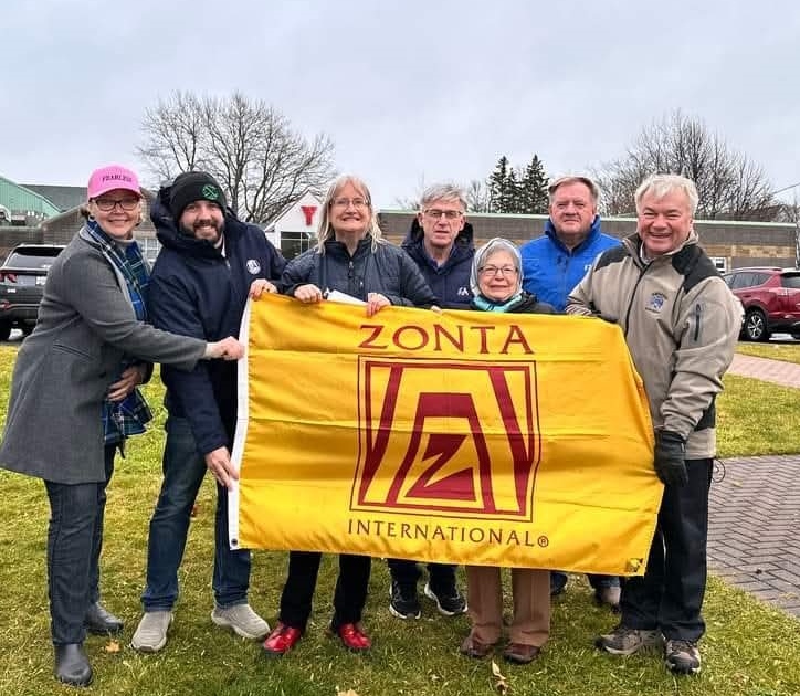 Zonta Club of Amherst Area launches 16 Days of Activism with flag ...
